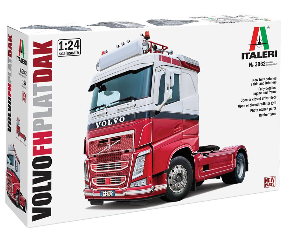 1:24 ITALERI VOLVO FH PLAT DACK Plastic Model Kit – Hobby In Scale