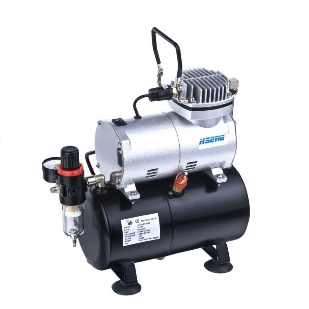 Hseng Air Compressor with Holding Tank – Hobby In Scale