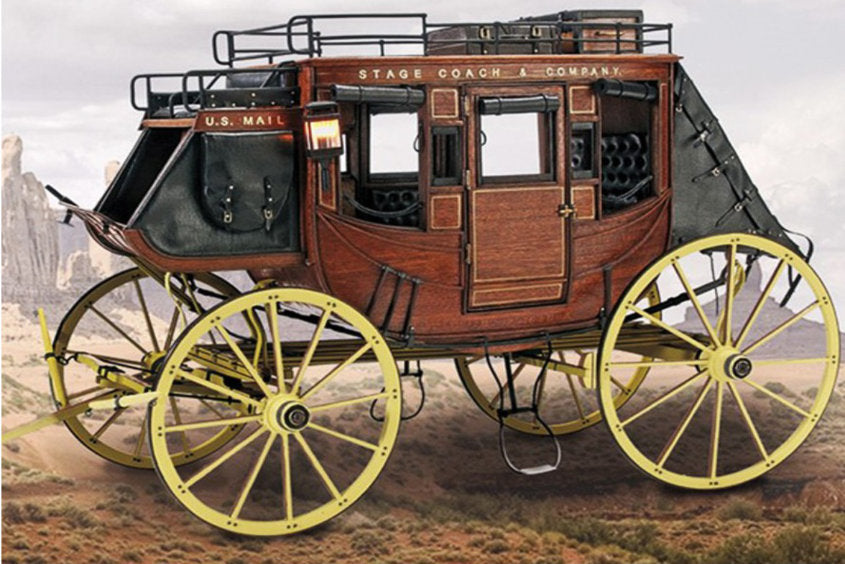 1:10 ARTESANIA LATINA Stagecoach 1848 Deluxe Wooden and Metal Model Ki ...