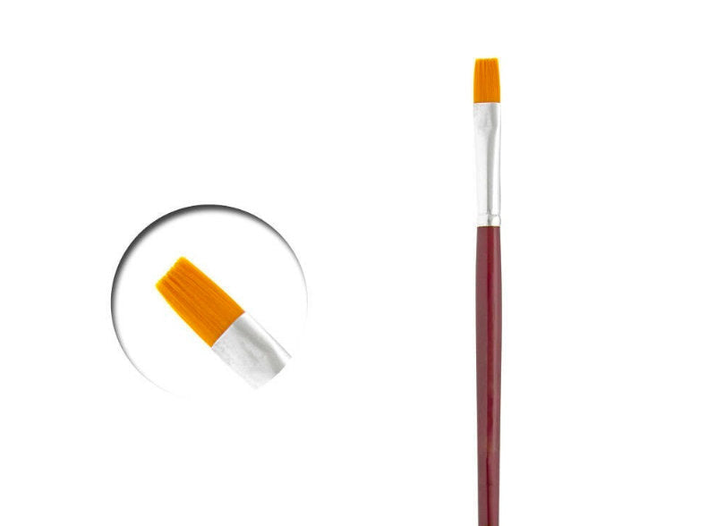 Vallejo Flat Rectangular Brush No. 12 Toray Paint Brush – Hobby In Scale